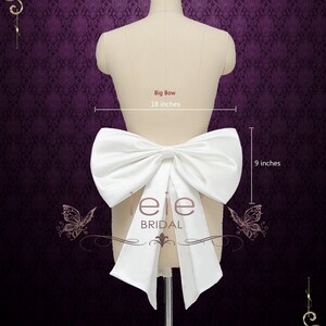 Big Bow Sash for Wedding Dress Prom Dress, Custom Bow, Satin Bow ...