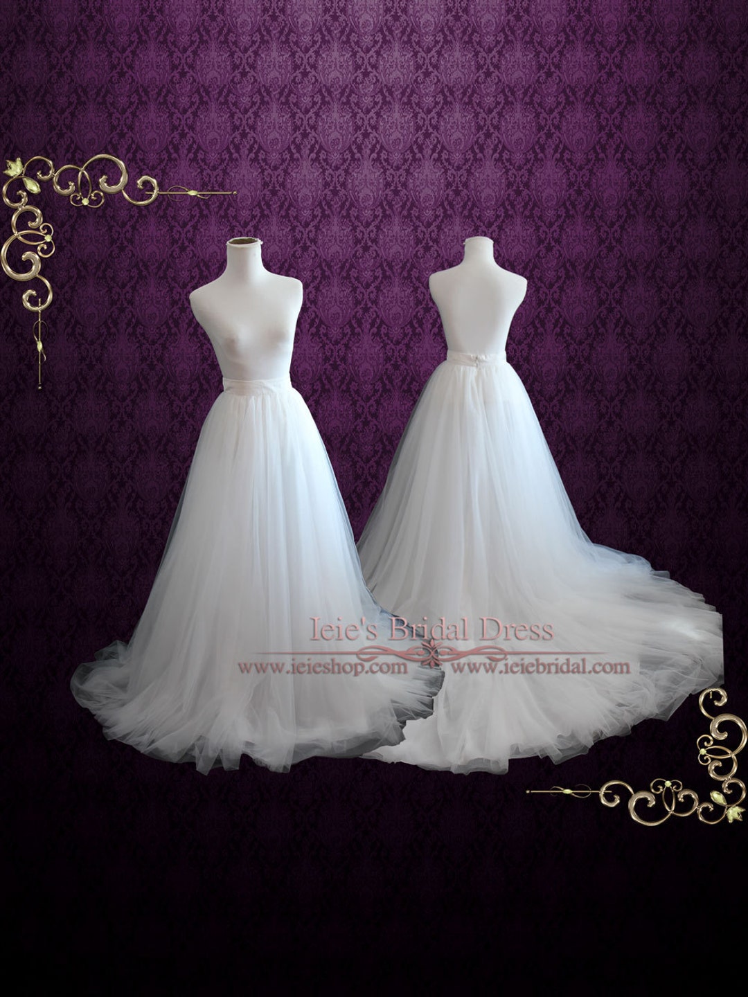 Soft Tulle Wedding Skirt, A-line Wedding Dress Skirt, Soft Tulle Bridal ...