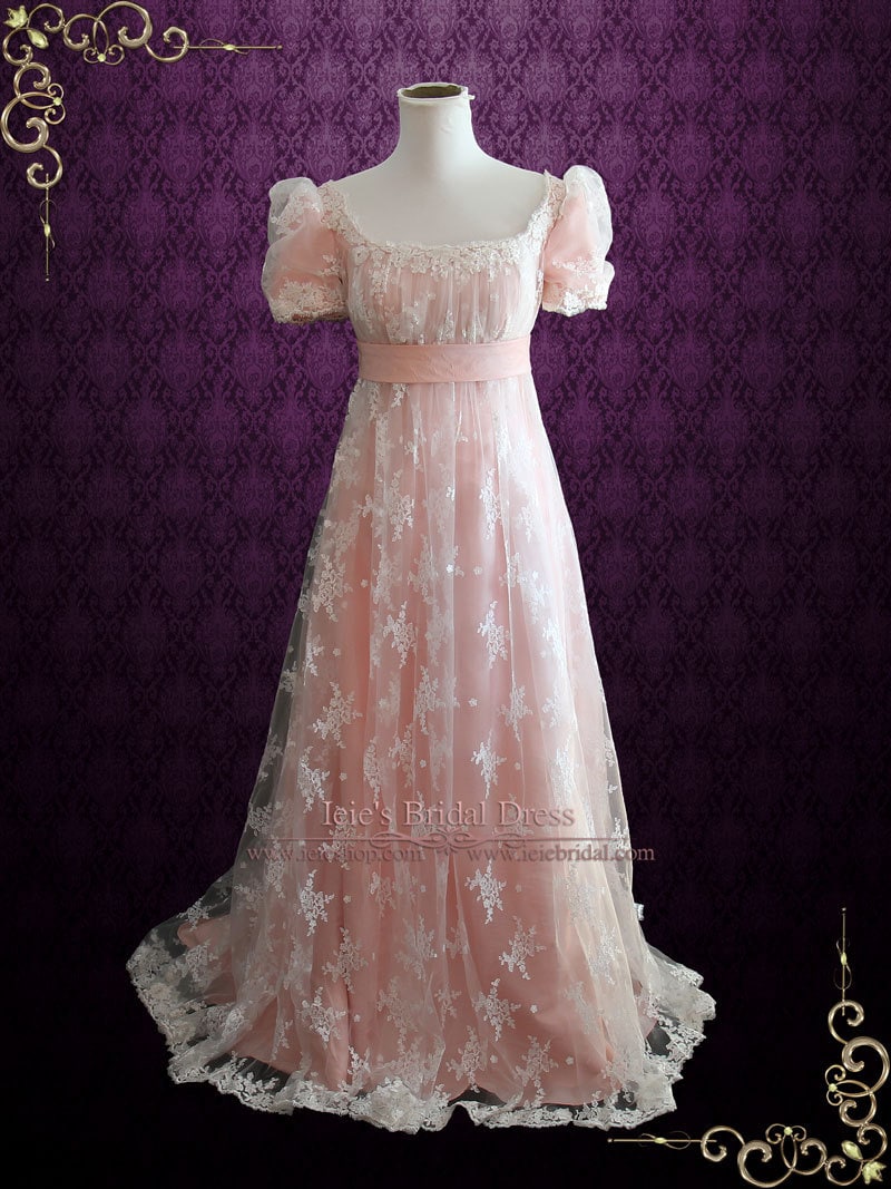 Pink Regency Princess Ball Gown Inspired Formal Evening Gown - Etsy