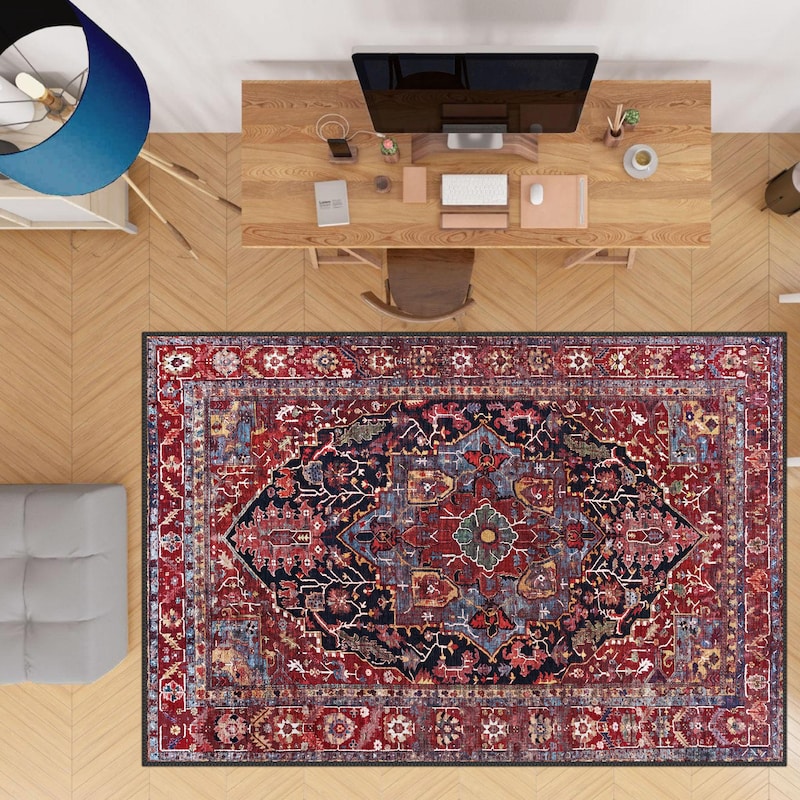 Persian Rug Red Antique 8x10 - Etsy UK