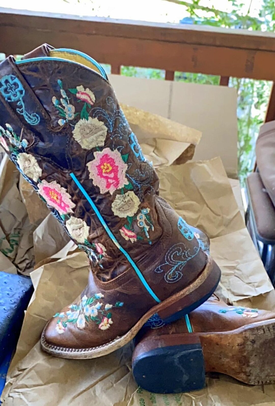 Kid's Macie Bean Cowboy/cowgirl Boots Children's Size 10 - Honey Bunch ...