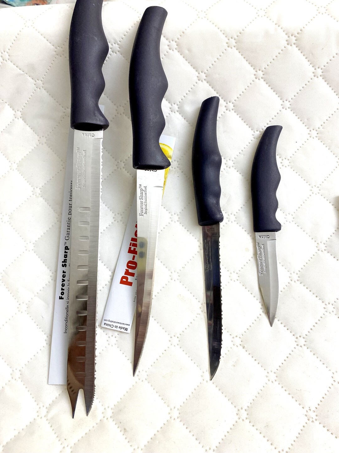 Forever Sharp Knife Set of 12 Knives - Vintage - New in Box - Lovely ...