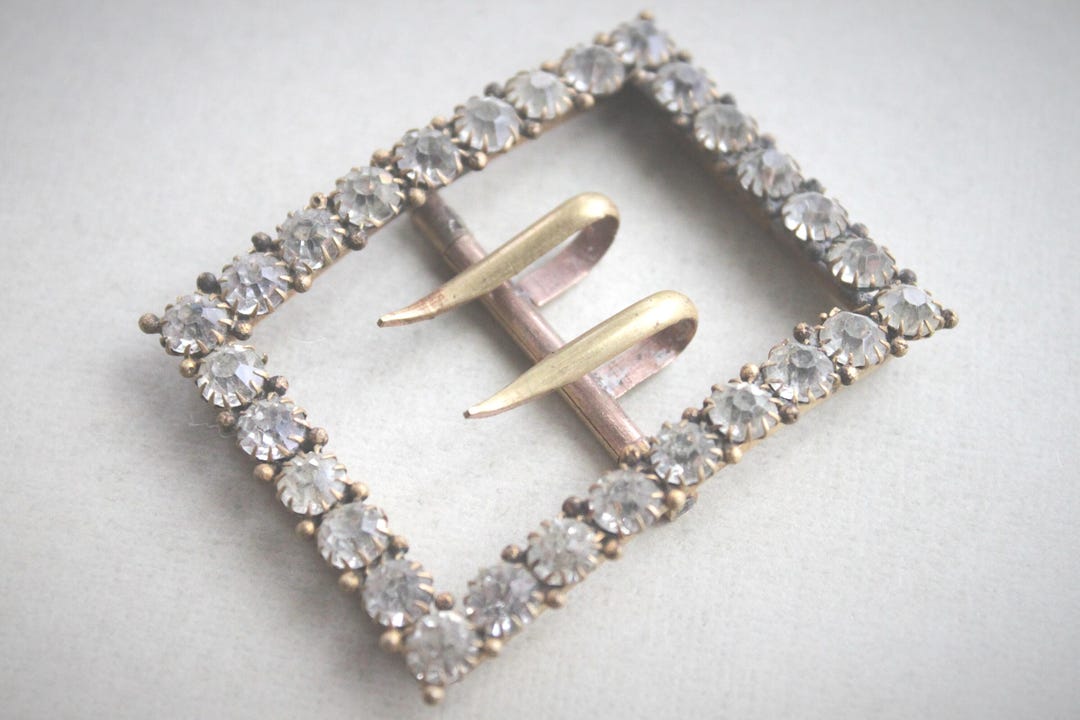 Large Victorian French Paste Buckle / Genuine Antique 1800s Belle ...
