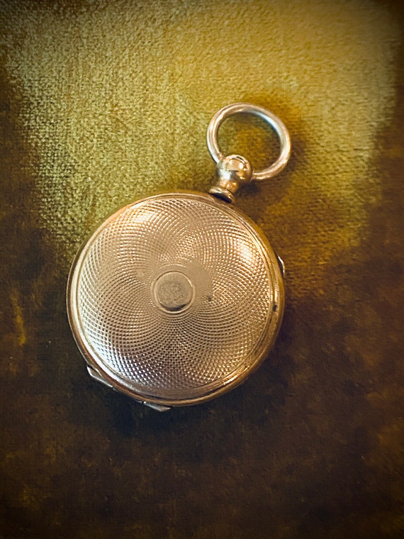 Victorian Engine Turned Pocket Watch Locket circa 185… - Gem