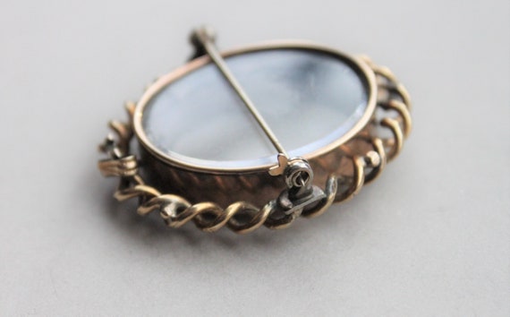 Georgian Treasure Locket / Large Open Face Glass Swiv… - Gem