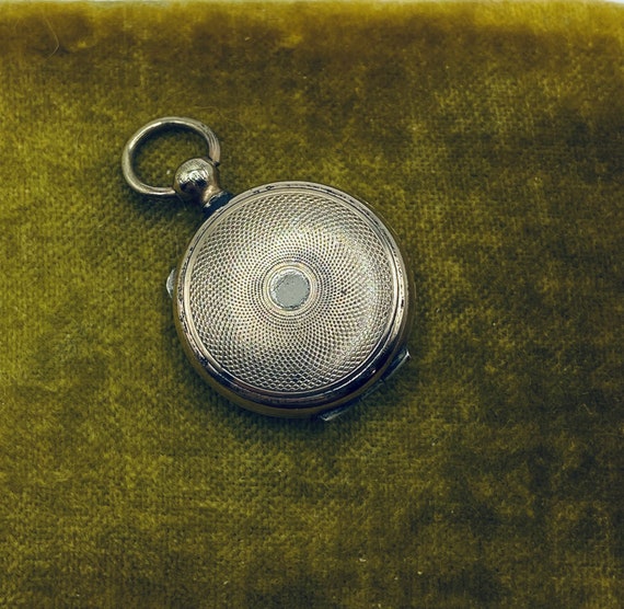 Victorian Engine Turned Pocket Watch Locket circa 185… - Gem
