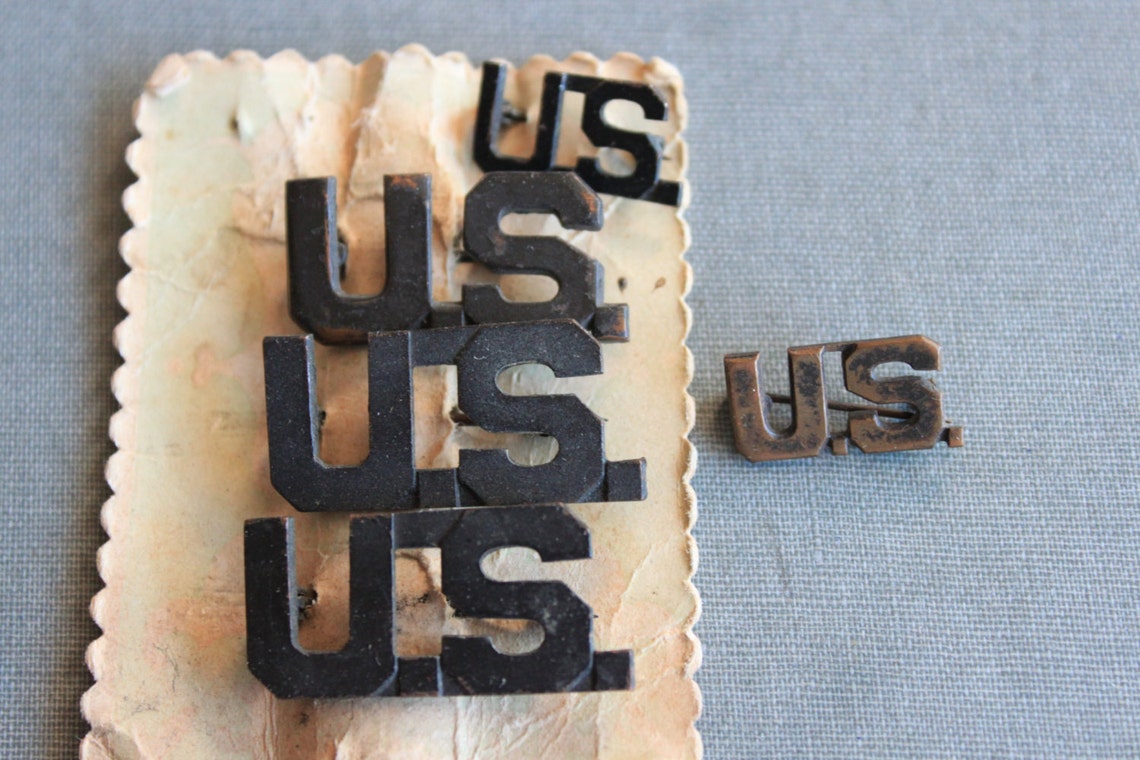 RARE WWI US Army Officer Insignia Pins / Collection of Military Officer ...
