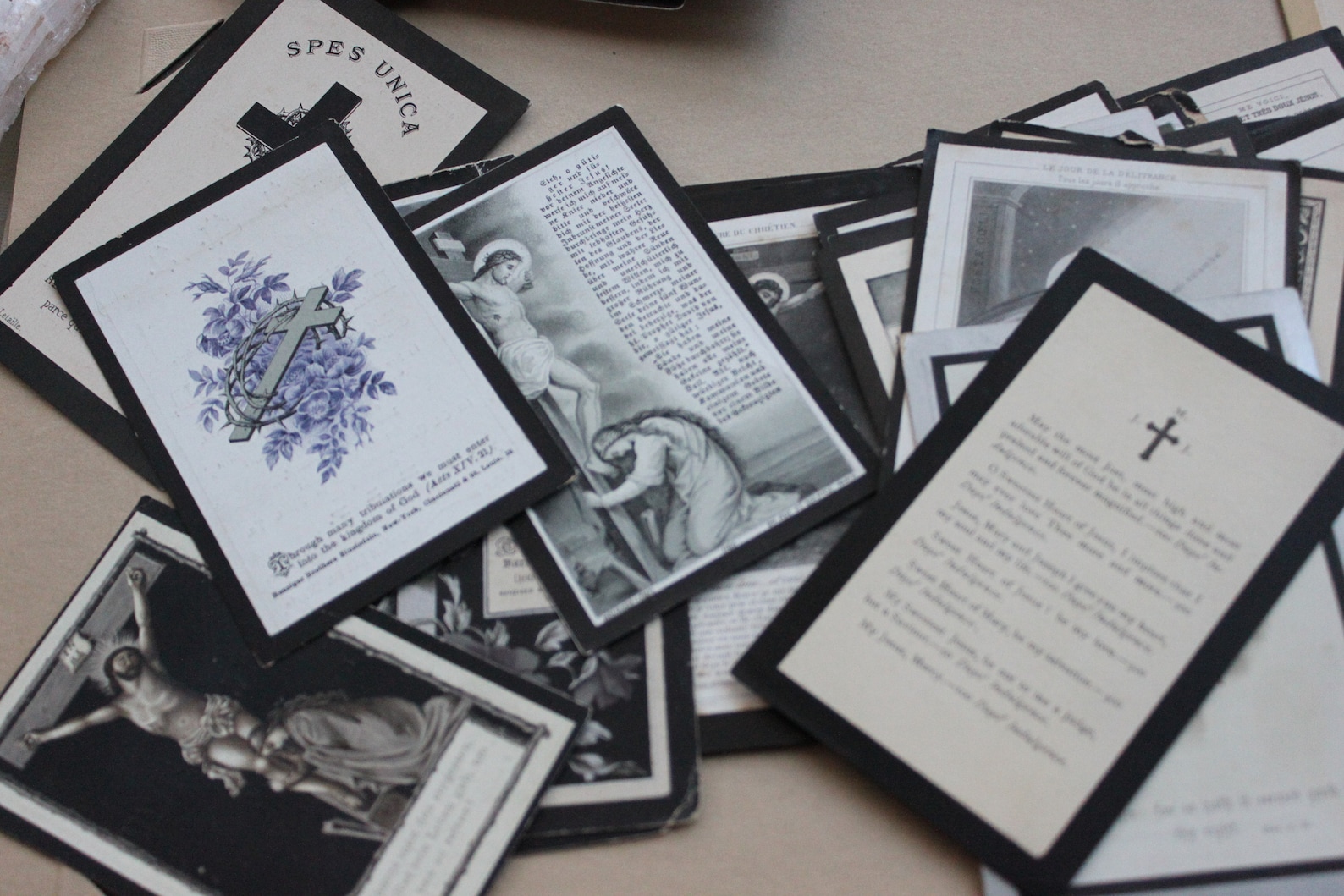 Five Antique 1877-1910 Catholic Funeral Holy Cards / Antique Religious ...