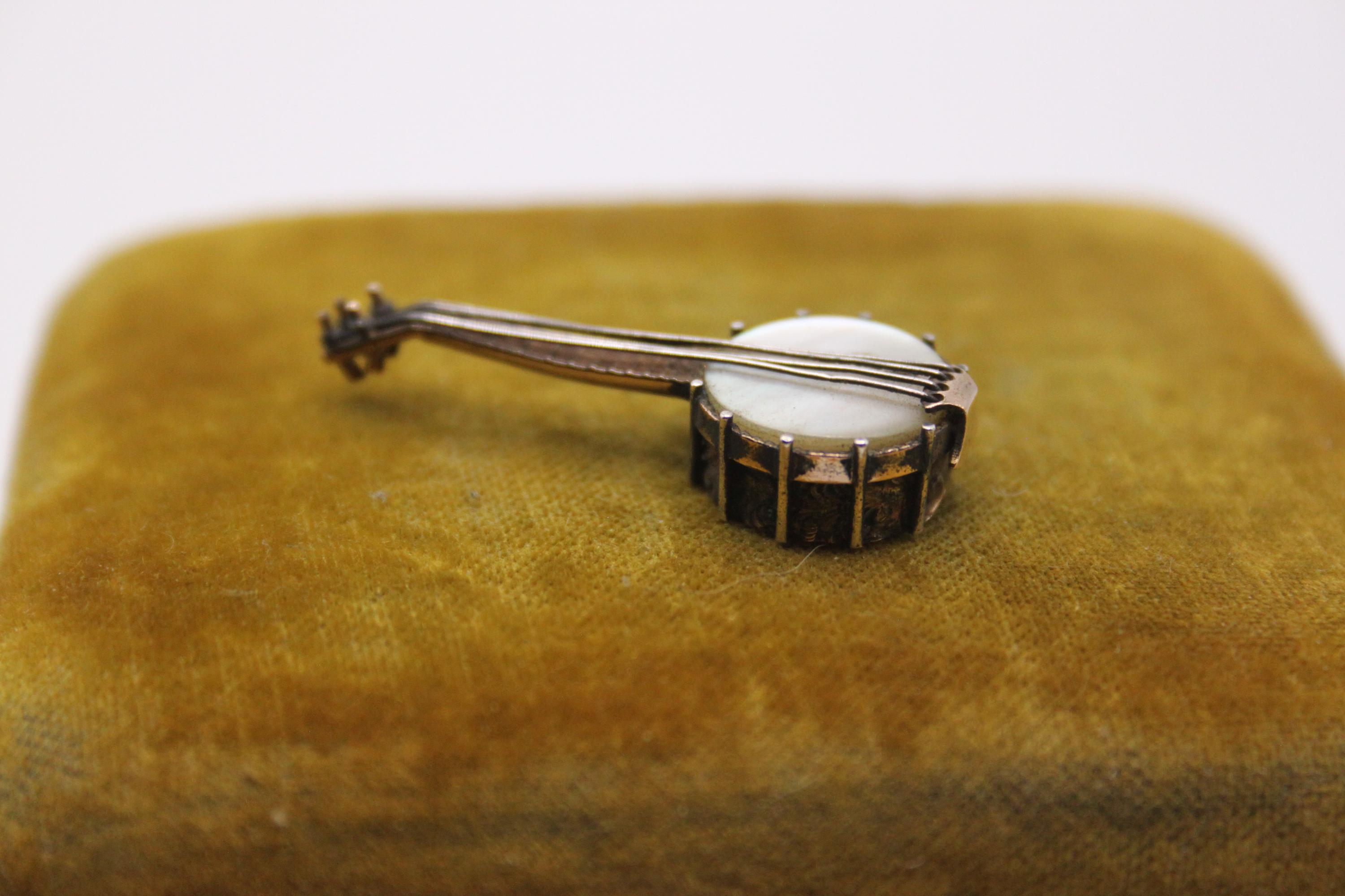 Victorian Articulated Figural Banjo Watch Fob or Charm / Antique Mother ...