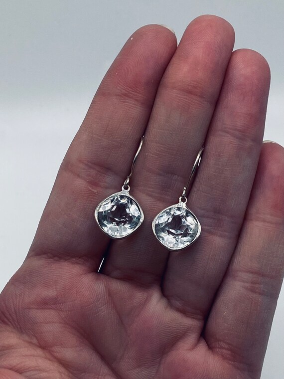 Victorian Hand Cut Diamond Paste and Sterling Dangle … - Gem