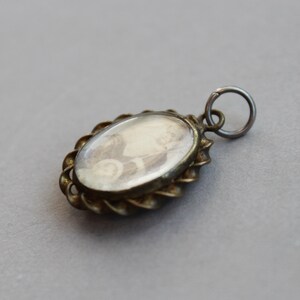 Antique Double Glass Locket Saint Joseph and Unknown Saint / 19th ...