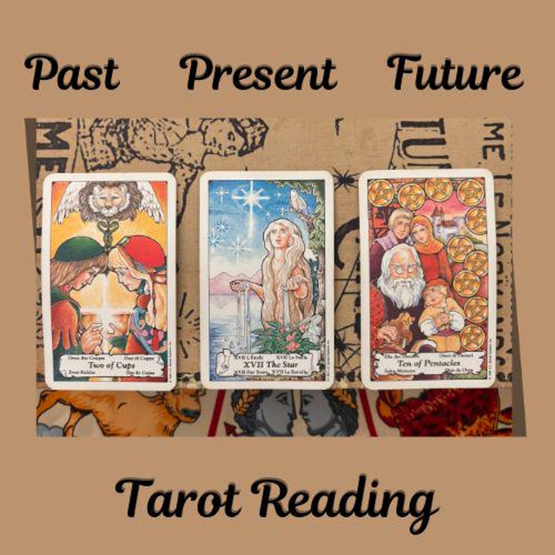Tarot Three Card Past Present Future Spread - Etsy