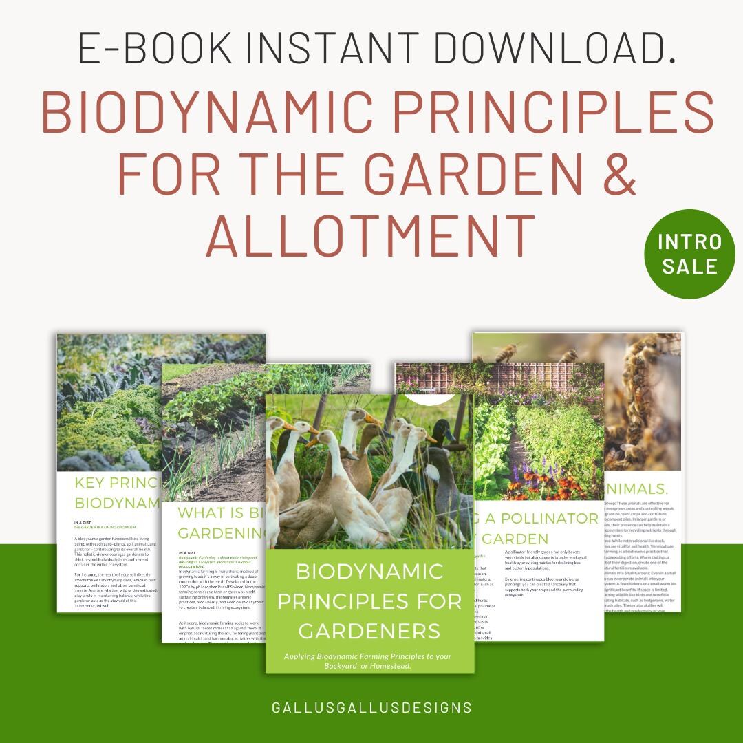 Garden Planner Calendar Biodynamic Garden Journal E-book Biodynamic ...