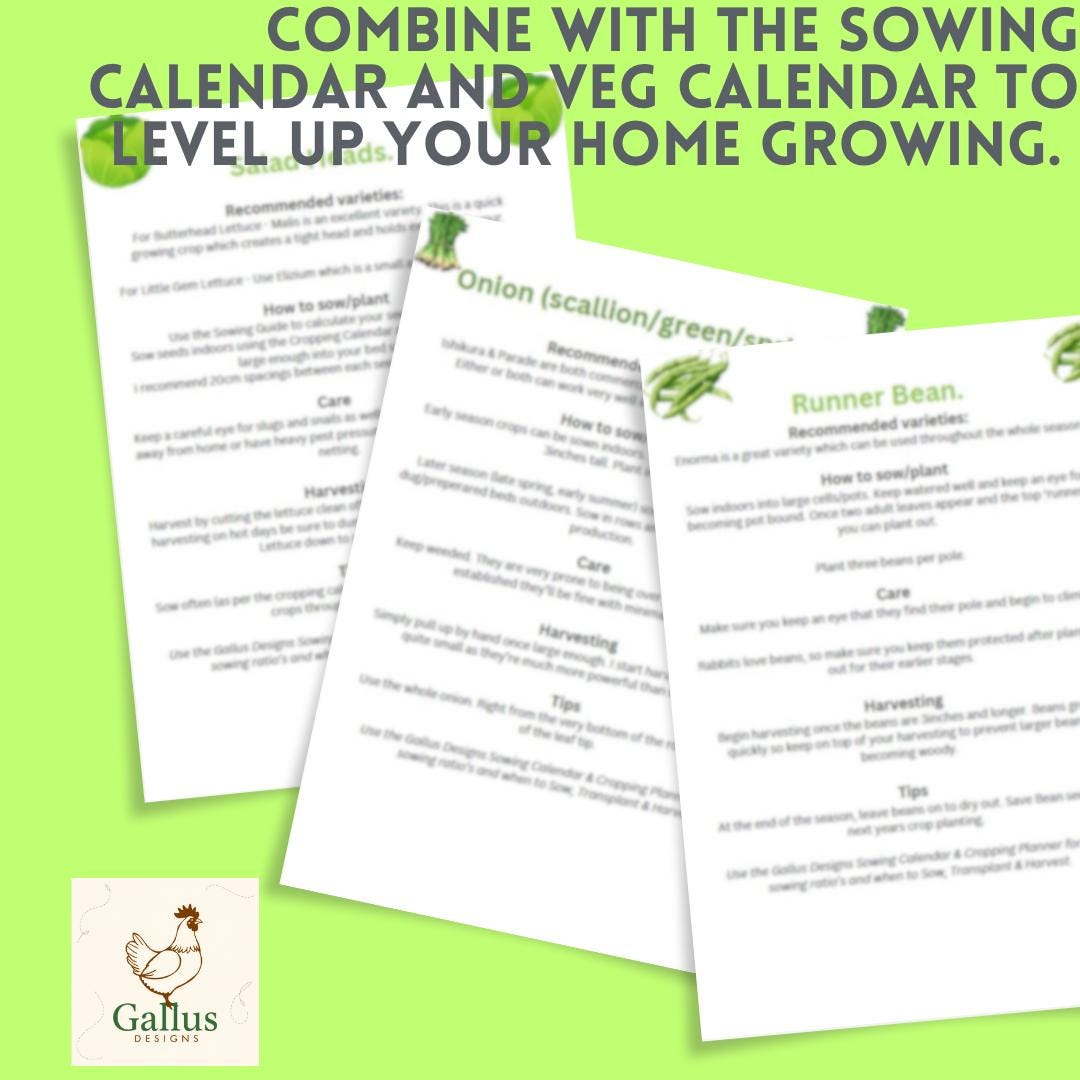 Vegetable Garden Planner Printable Garden Log Tracker Allotment Planner ...