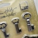Tim Holtz Idea-ology Locket Keys & Keyholes Set – Vintage Metal Keys ...