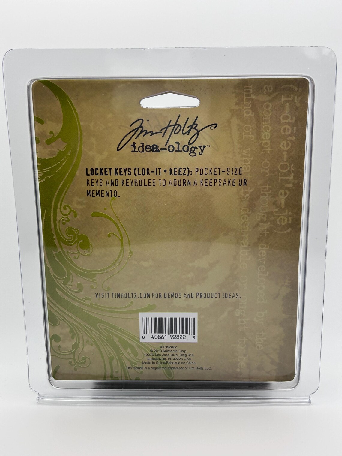 Tim Holtz Idea-ology Locket Keys & Keyholes Set – Vintage Metal Keys ...