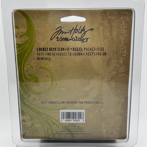 Tim Holtz Idea-ology Locket Keys & Keyholes Set – Vintage Metal Keys ...