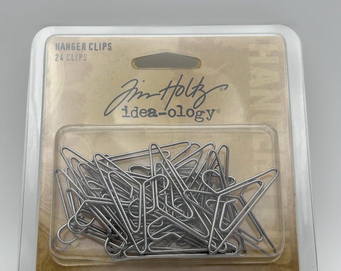 Tim Holtz Idea-ology Hanger Clips (24 Pack) – Vintage Silver Metal ...