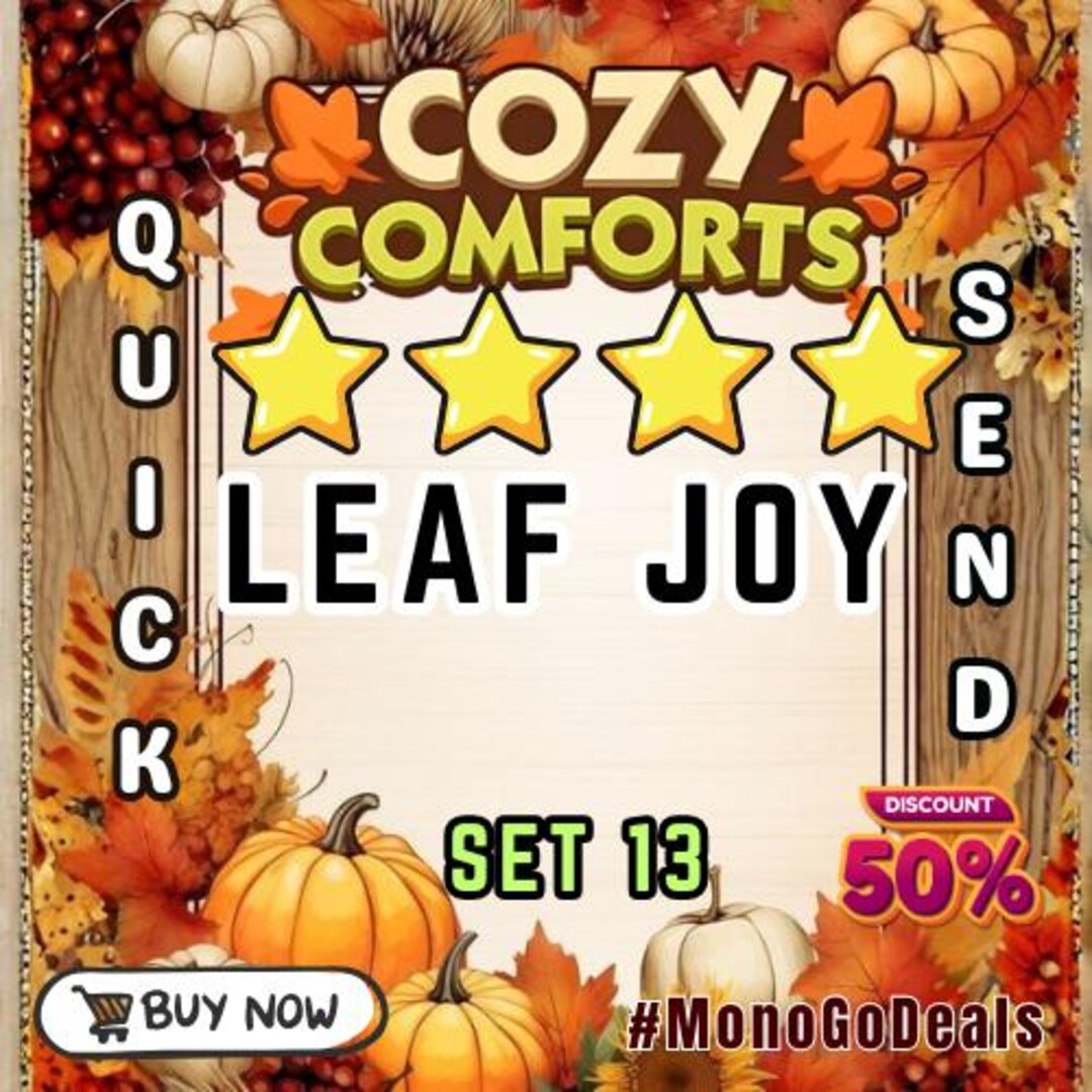 Mono Go! 4-star Sticker L LEAF JOY L 1 PIECE L Fast Delivery - Etsy