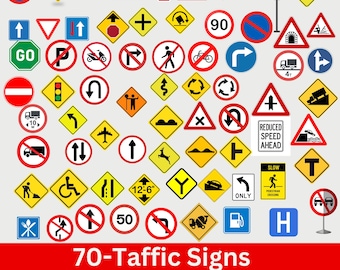 Street Signs Svg Bundle, Traffic Signs Svg, Traffic Signs, Traffic ...