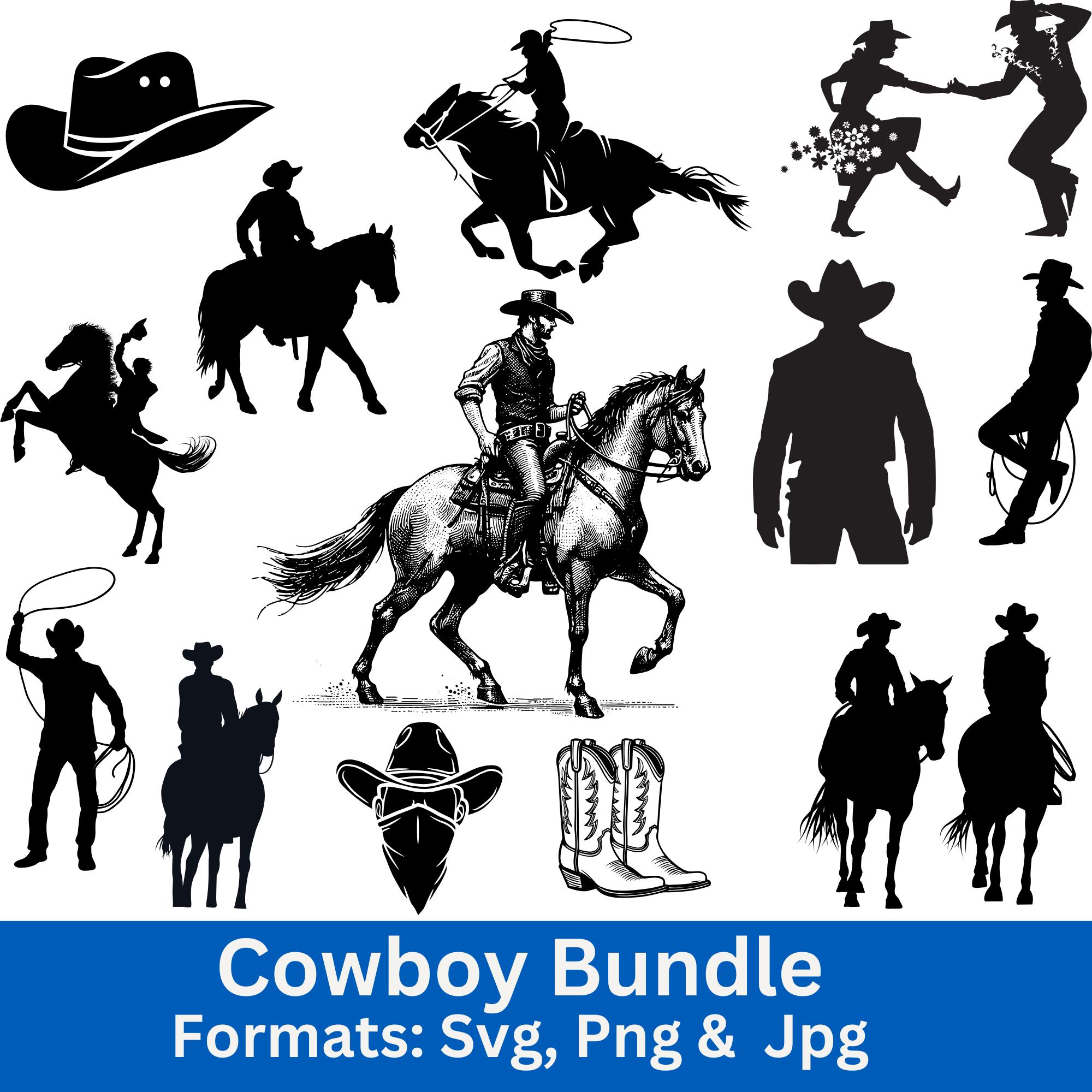 Cowboy Svg Bundle, Cowboy Png, Rodeo Svg,western Svg, Cowboy Svg, Png ...