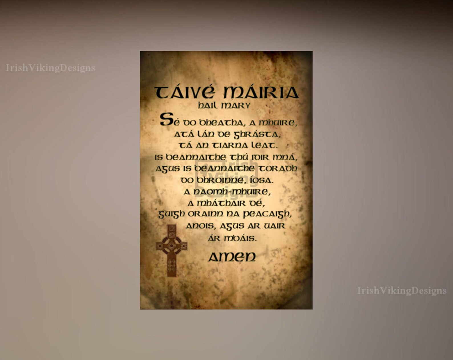 Prayers in Irish Language, Our Father, Hail Mary, Irish Gaelic Language ...