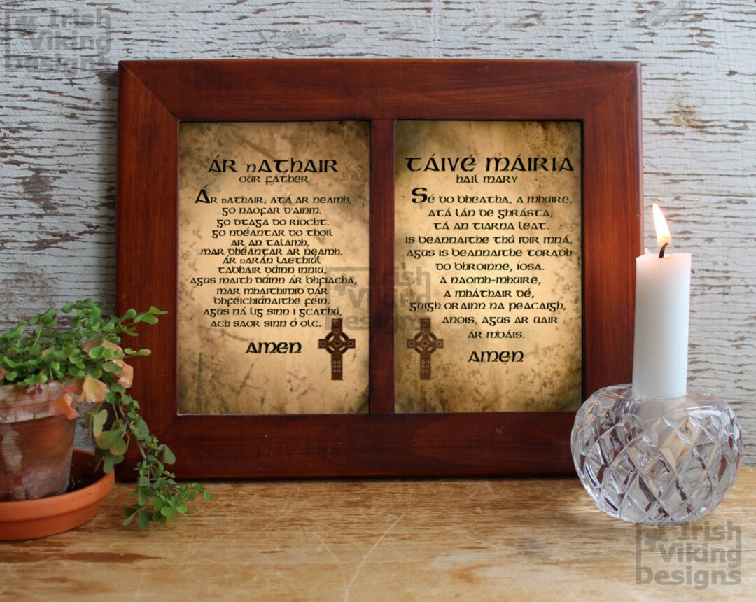 Prayers in Irish Language, Our Father, Hail Mary, Irish Gaelic Language ...