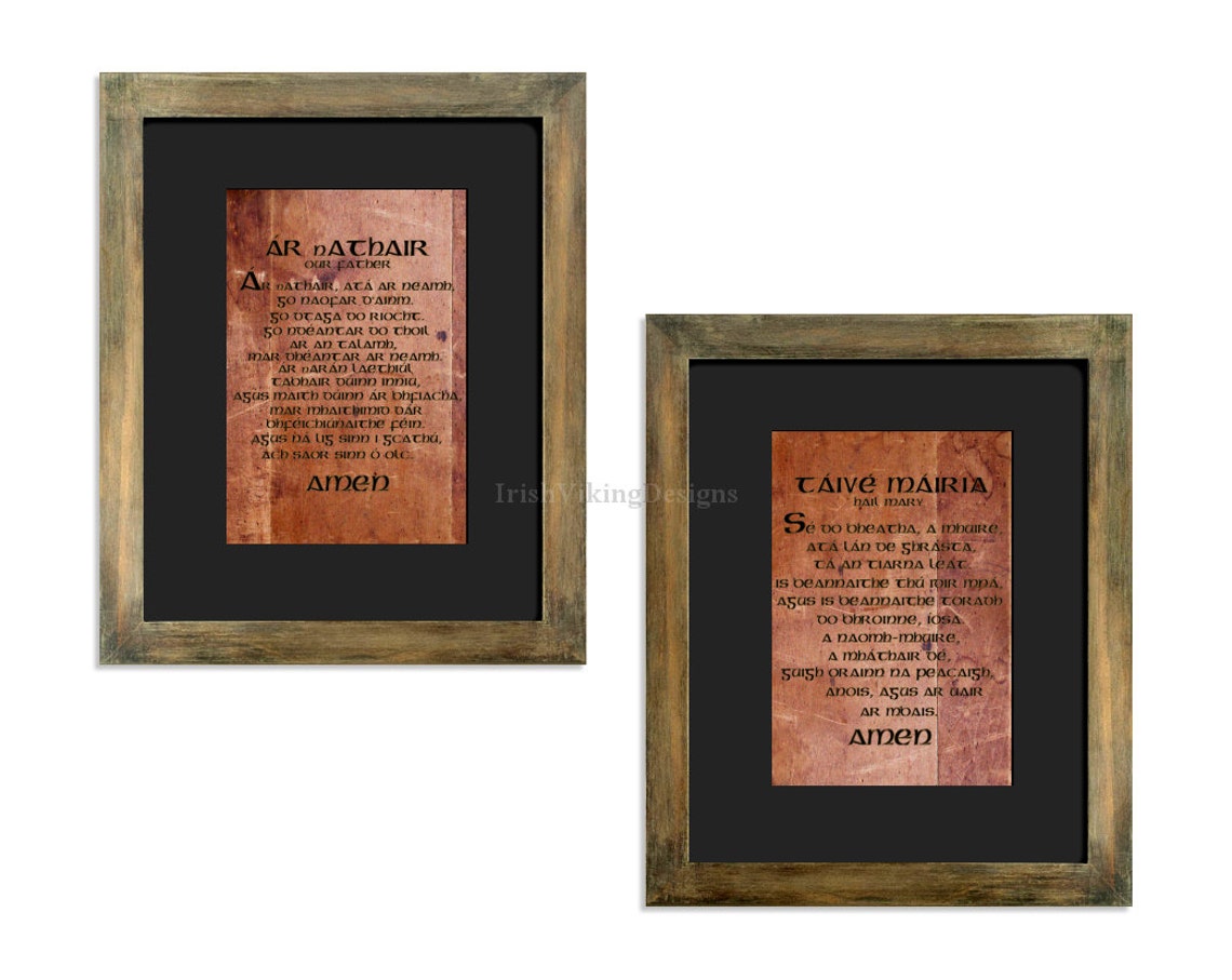 Prayers in Irish Language, Our Father, Hail Mary, Irish Gaelic Language ...