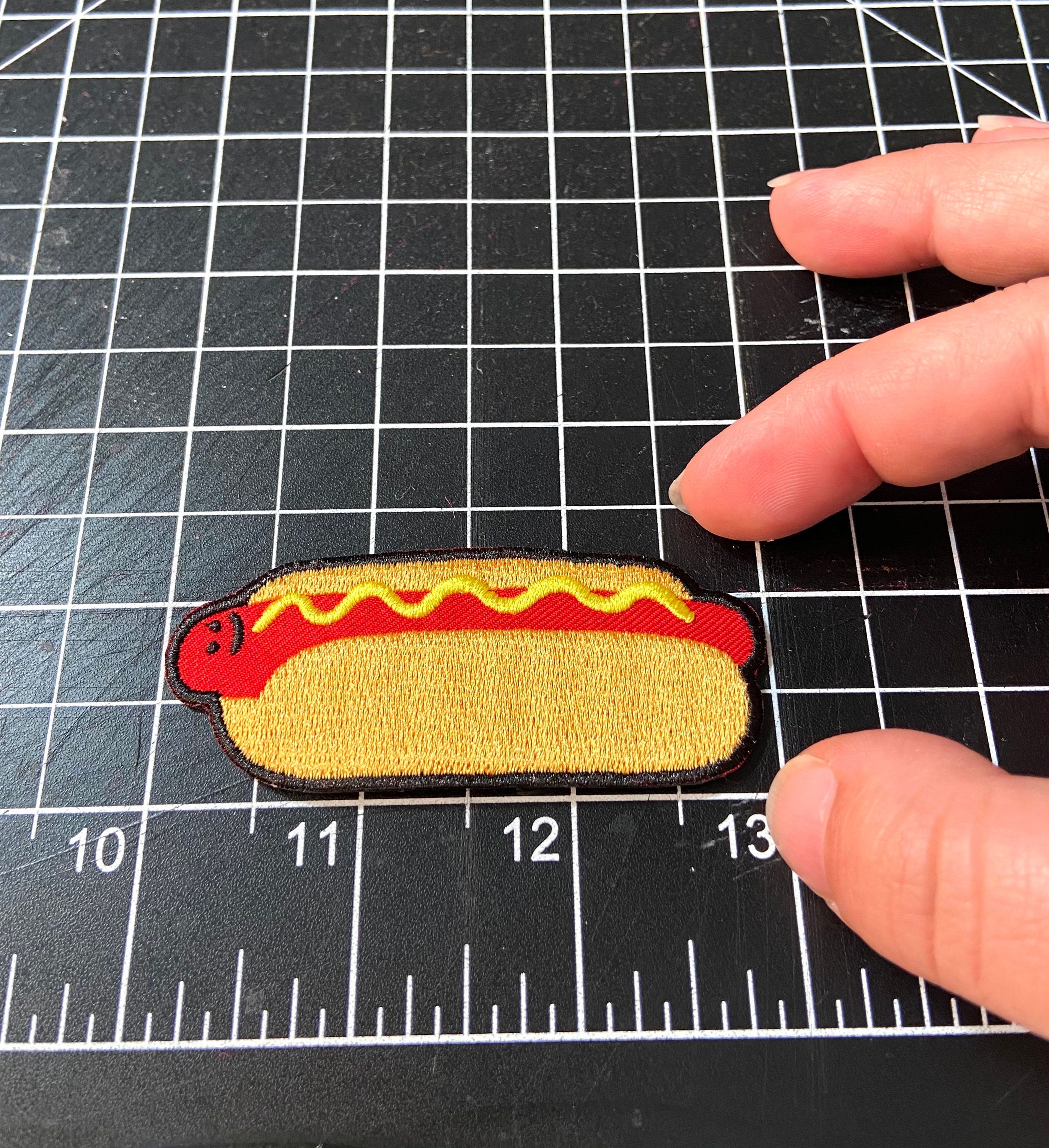 Happy Hot Dog Patch - Etsy
