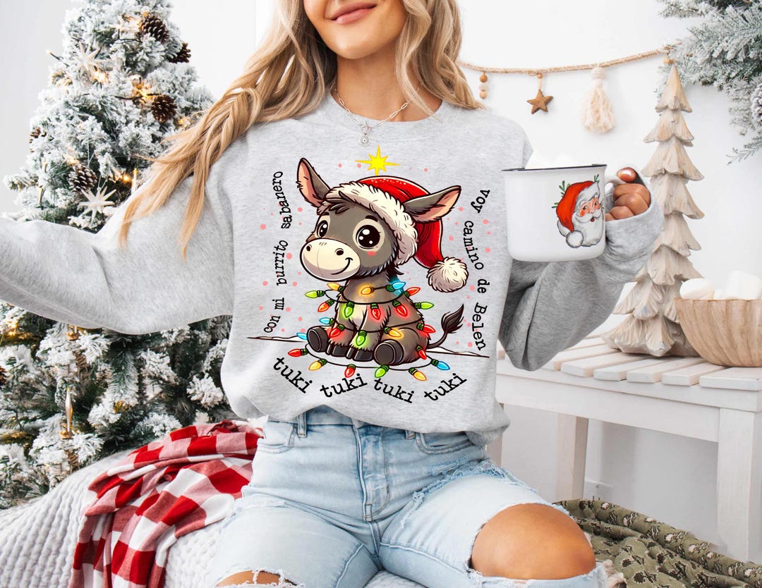 Mi Burrito Sabanero Mexican PNG, Feliz Navidad Digital Download, Tuki ...