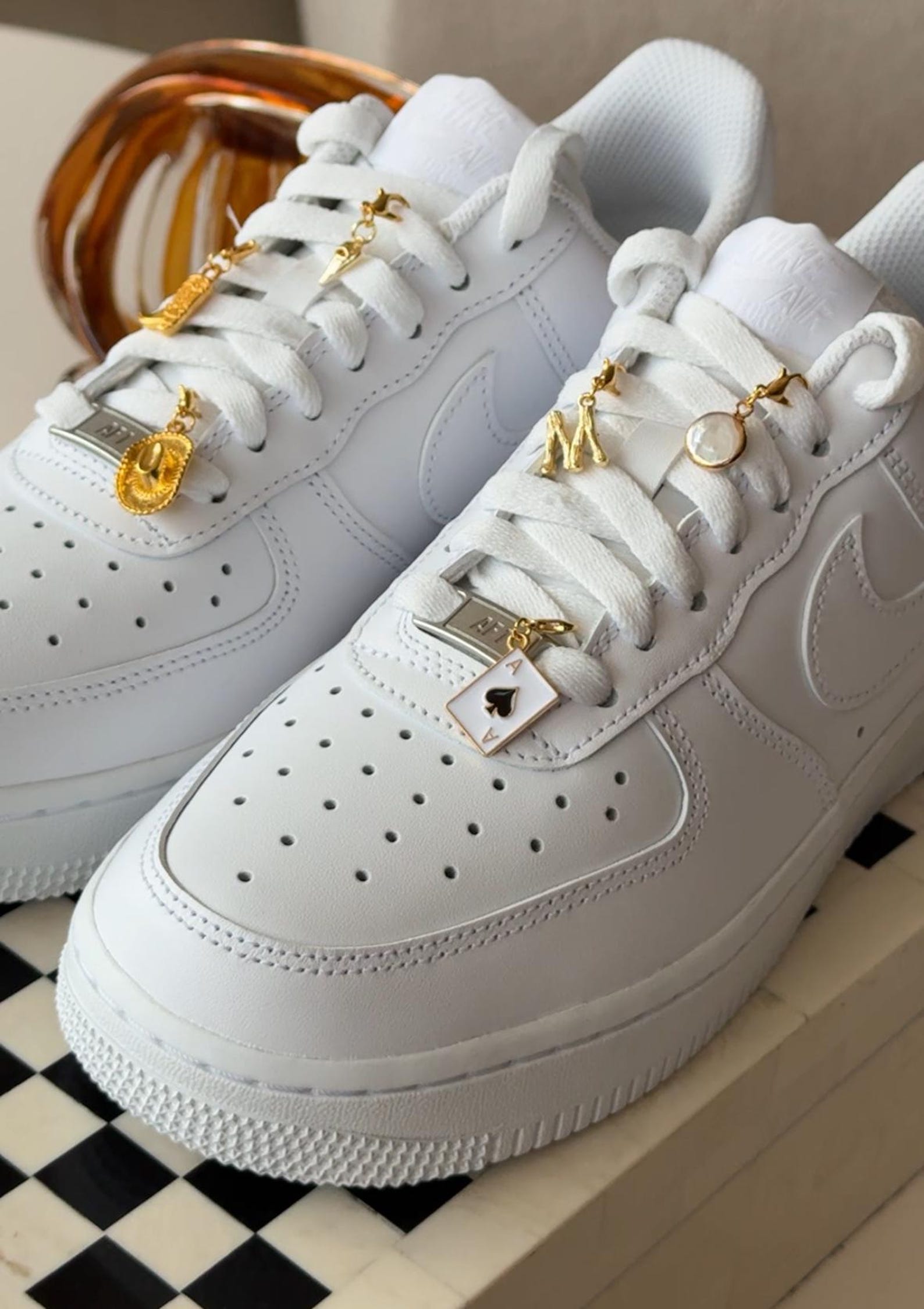 Sneaker Shoelace Charms, Shoe Charms, Shoe Jewelry, Ace of Spades Charm ...