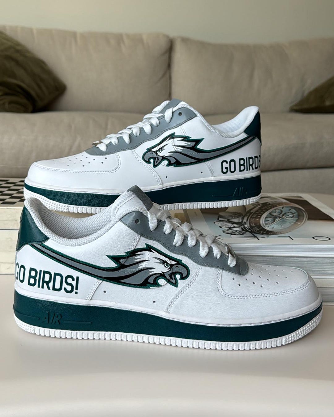 Custom NFL Sports Team Sneakers, Hand Painted, Dallas Cowboys, Kansas ...