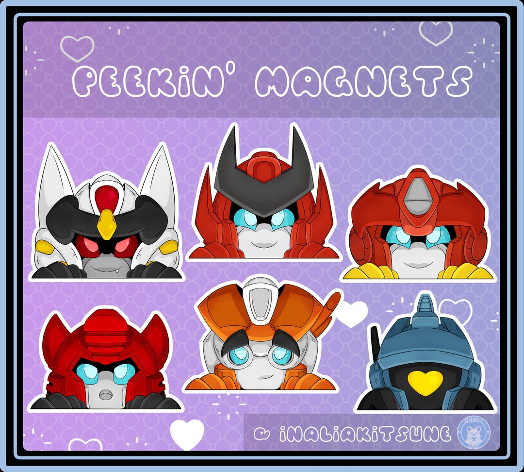Transformers IDW Peekin' Magnets - Etsy