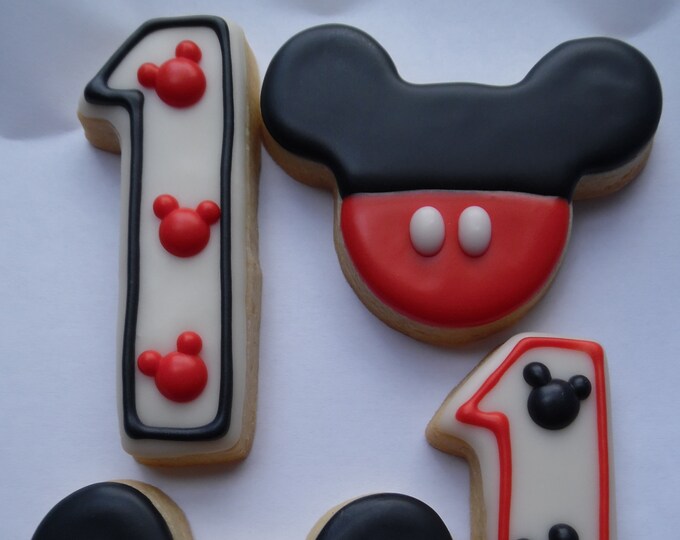 Mickey Mouse Disney Inspired Birthday Party Celebration Decorated Sugar ...