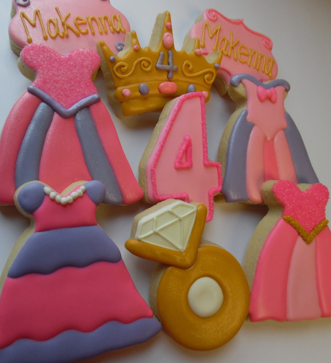 Princess Themed Crown Gown Birthday Party Favors Celebration Decorated ...
