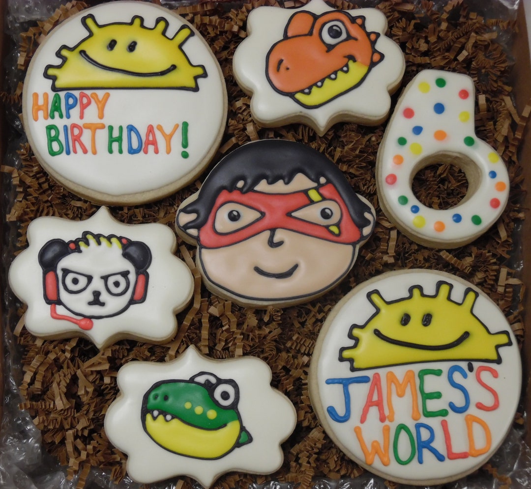 Ryan's World Inspired Birthday Gift Boxed Set Personaized Decorated ...