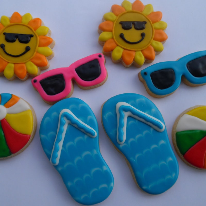 Beach Theme Cookies - Etsy