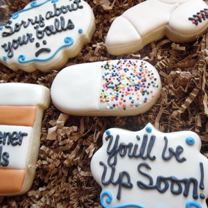 Vasectomy Gift Box Penis Adult Homemade Decorated Sugar Cookies ...