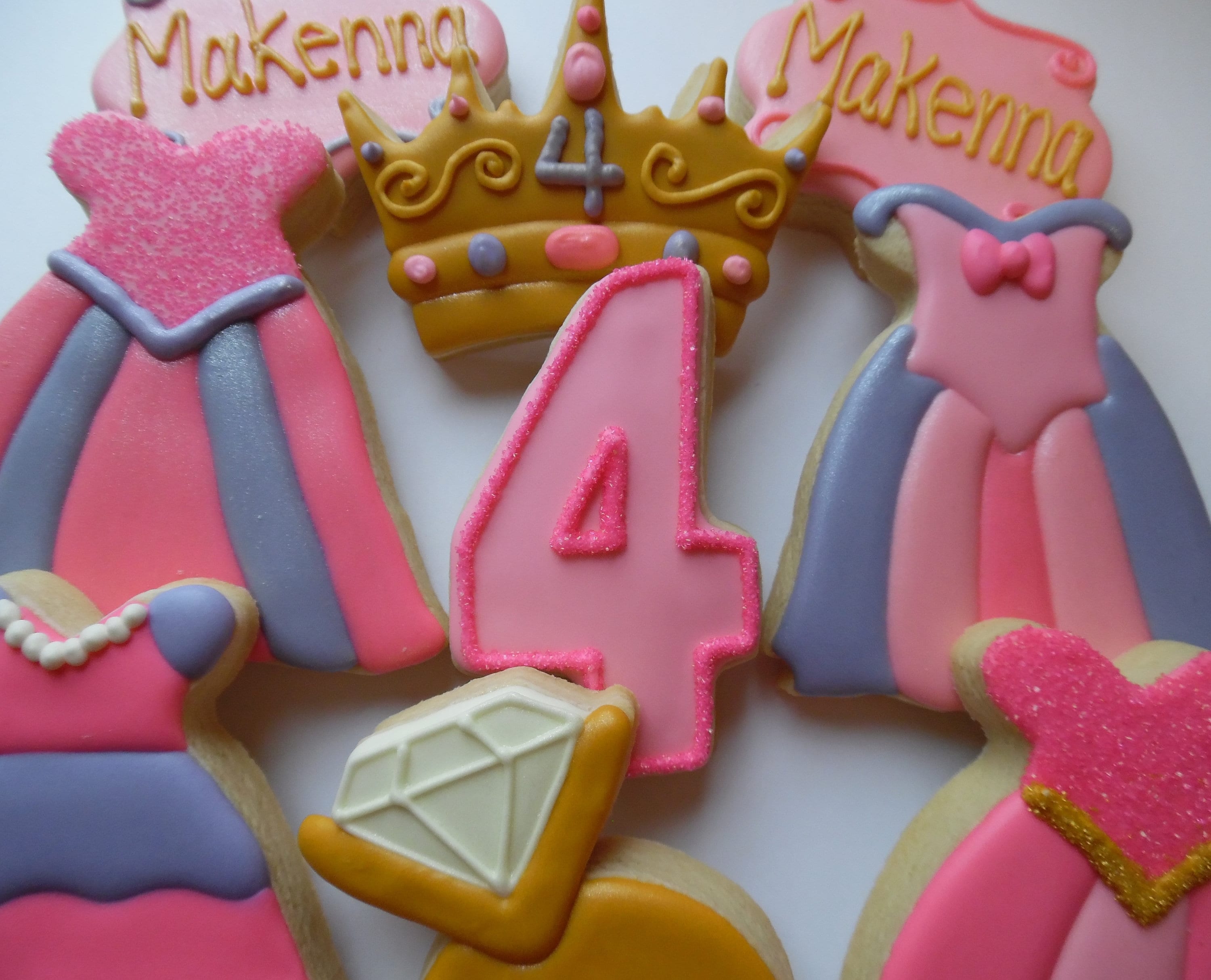 Princess Themed Crown Gown Birthday Party Favors Celebration Decorated ...