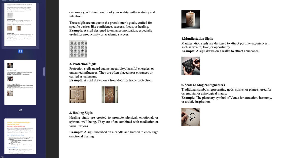 Handbook of Sigil Magic 47 Pages PDF Practical Information! - Etsy