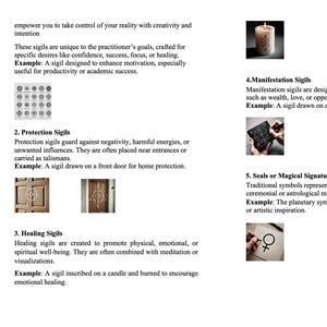 Handbook of Sigil Magic 47 Pages PDF Practical Information! - Etsy
