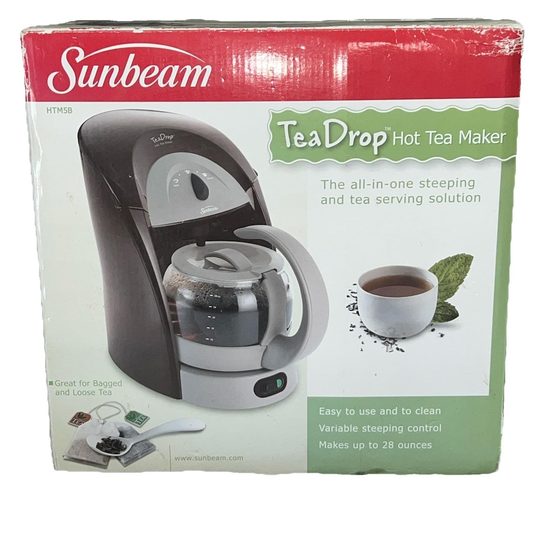 Sunbeam Tea Drop Hot Tea Maker All-in-one Steeping Tea Serving Solution ...
