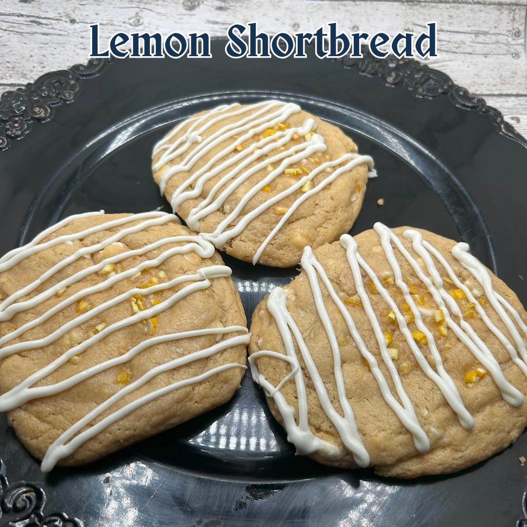 Lemon Shortbread RECIPE- HUGE Gourmet Fantastical Stuffed Cookies - Etsy