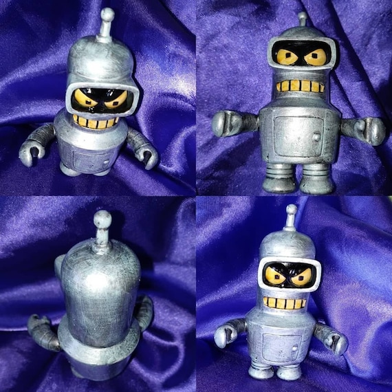 Smushy Angry Bender From Futurama 3D Printed and Painted or | Etsy