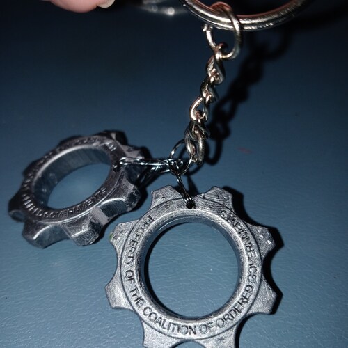 Gears of War Inspired cog Tag | Etsy