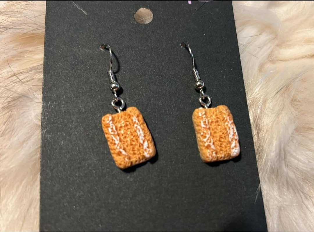 Bread Jewelry Only One Available. Earrings, Necklace or Keyring - Etsy