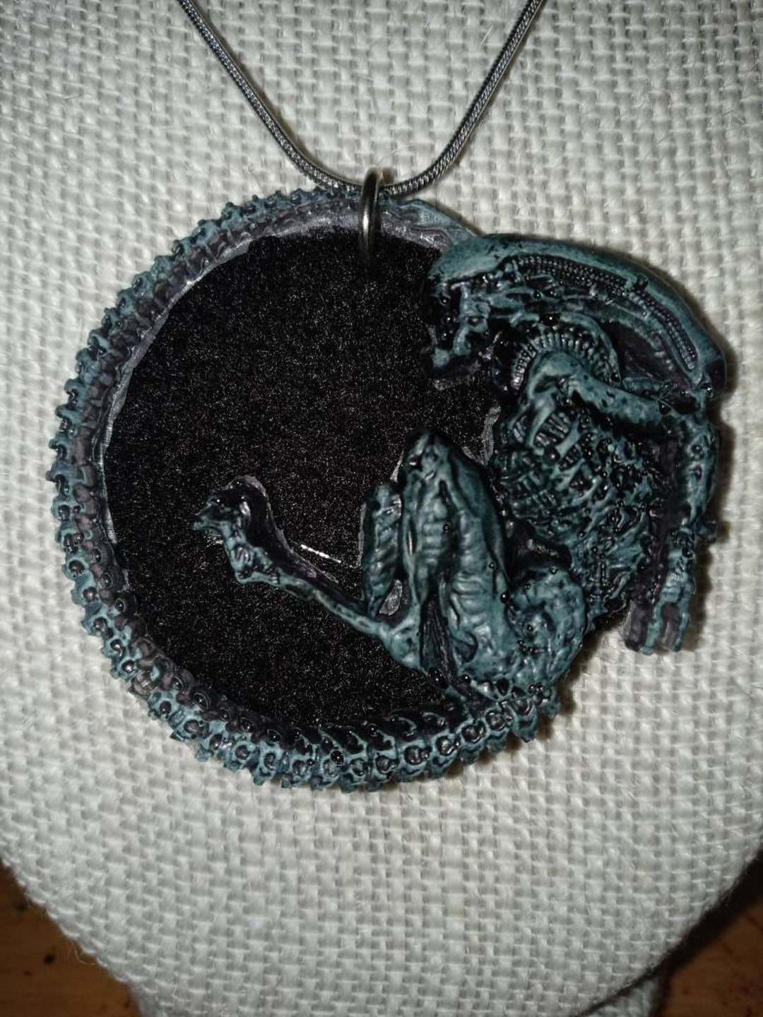 Xenomorph Alien - Aliens Endoparasitoid Extraterrestrial - Necklace ...
