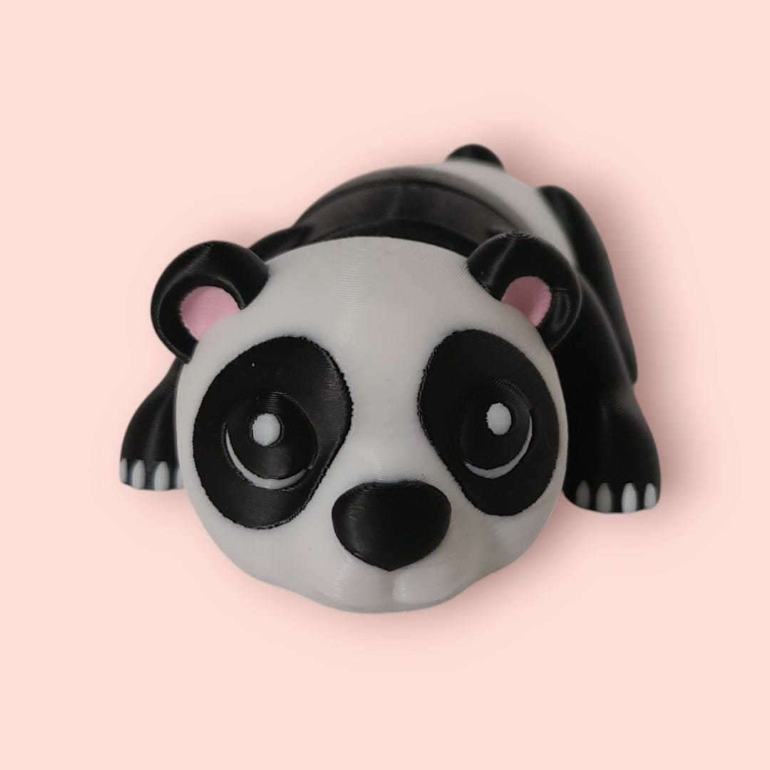 3D Printed Articulated Panda Desk Toy - Etsy