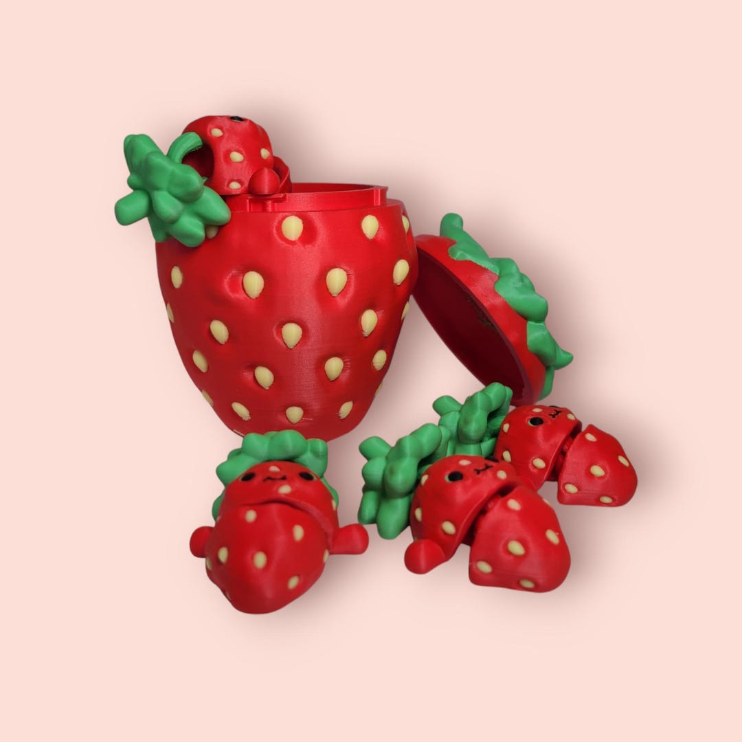 Articulated Strawberry Mini Buddies With Twist-locking Strawberry ...