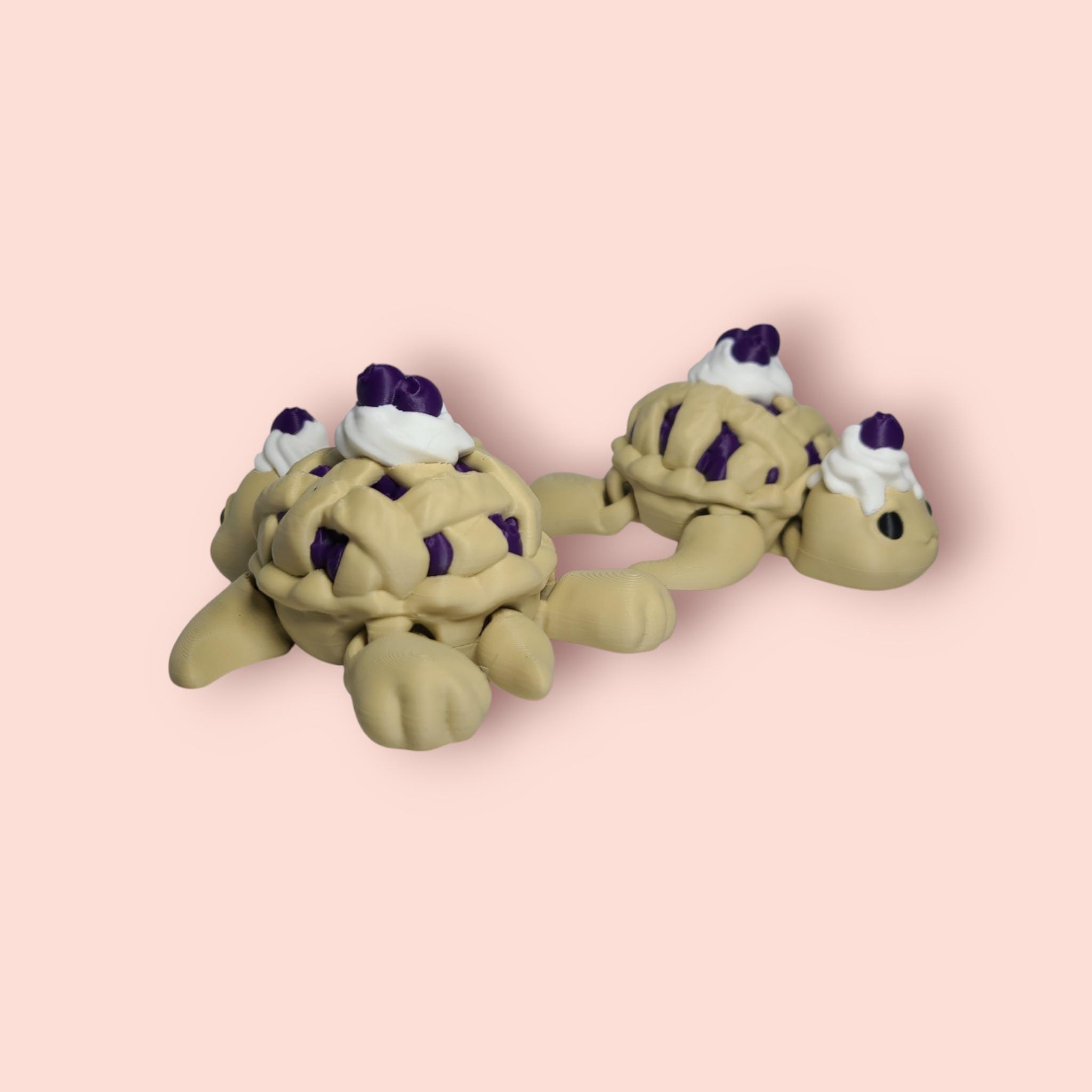 Blueberry Pie Turtle - 3D Printed Articulated Turtle - Etsy